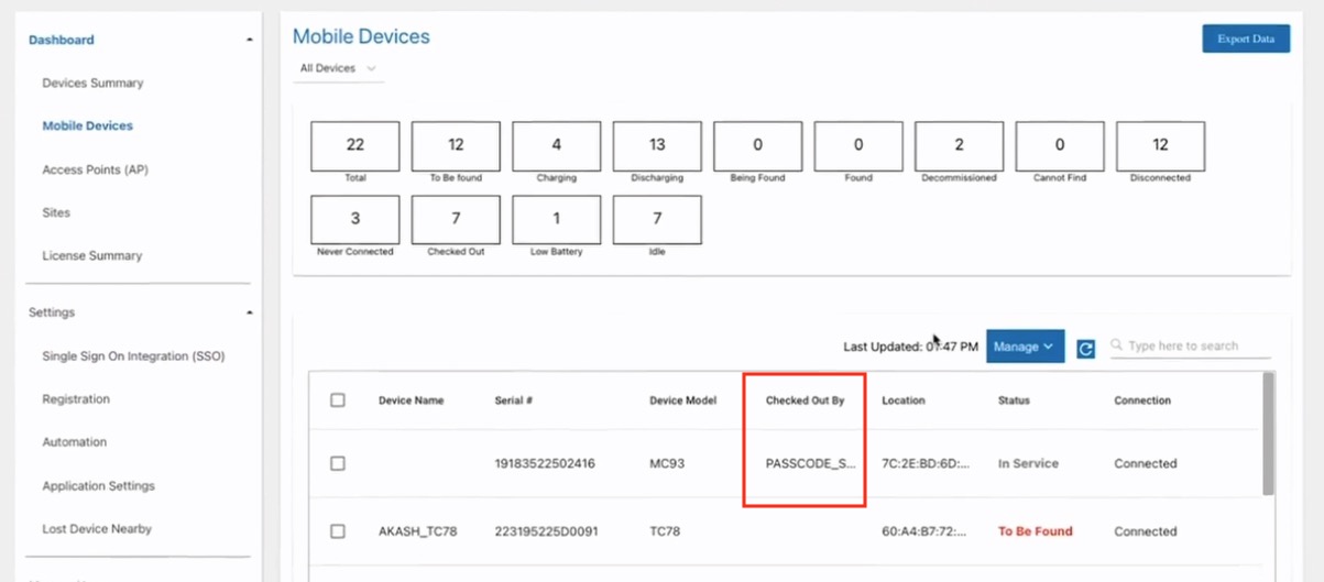 Track Devices - Zebra Technologies TechDocs