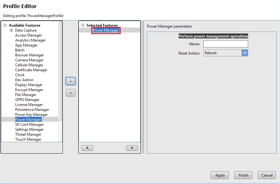 Power Management using Power Manager API - TechDocs
