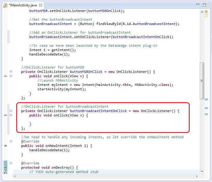 Using Broadcast Intent in DataCapture Profiles - TechDocs