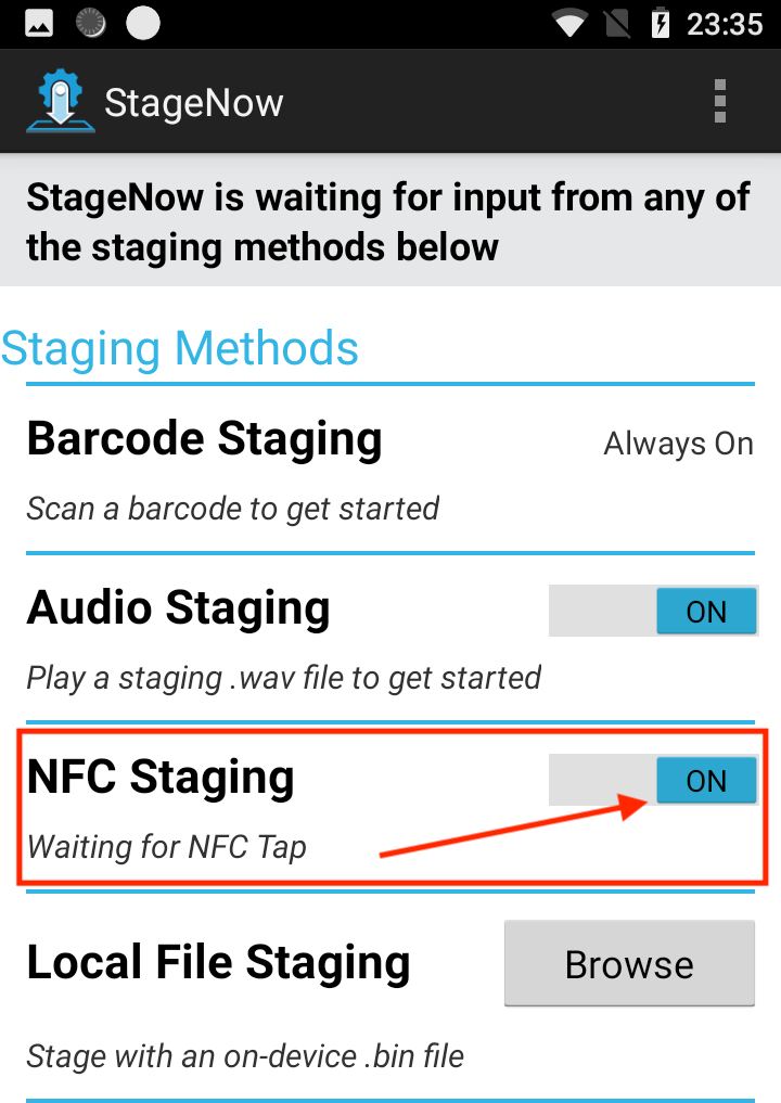 Device Staging - TechDocs