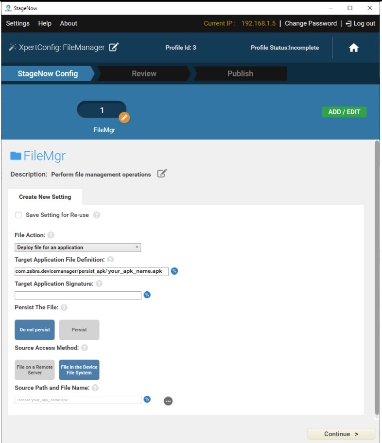 Using AppMgr and FileMgr with SSM - TechDocs
